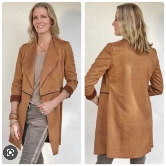 Porter Collective | Jackets & Coats | Porter Collective Faux Suede Long ...